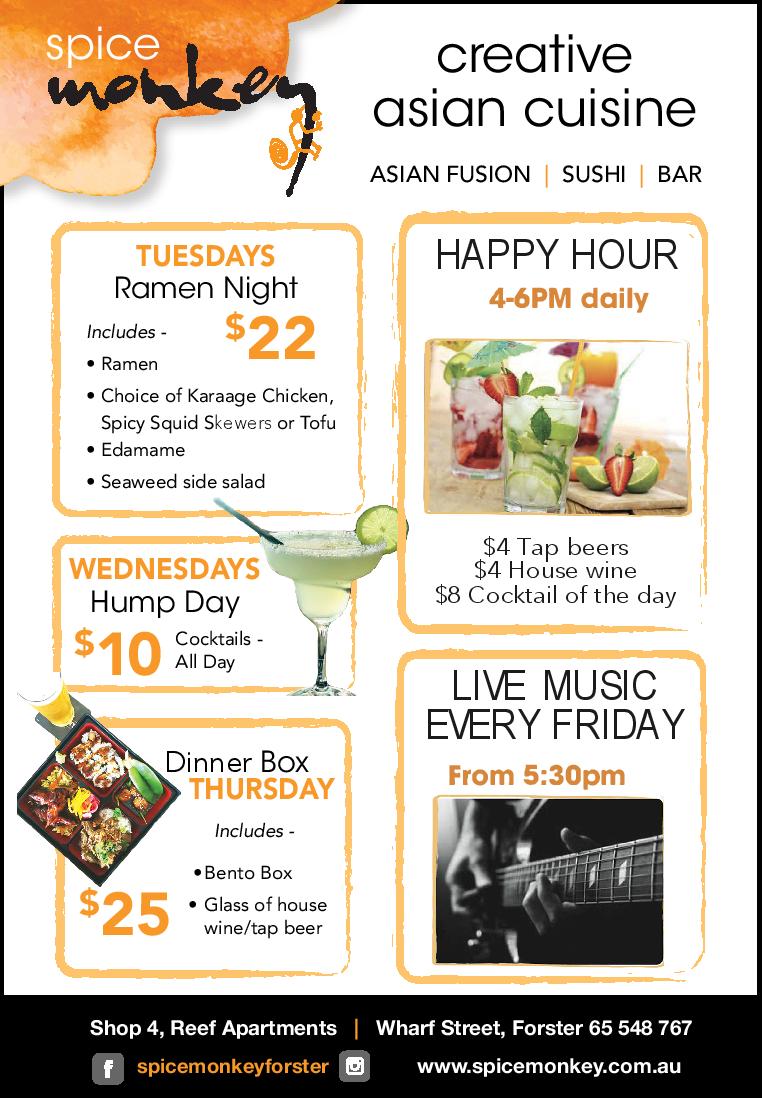 Spice Monkey Restaurant Forster | Immerse Yourself In The Diverse ...